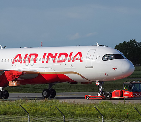 Yenilenen Air India'nın ilk Airbus A320NEO'su görüntülendi