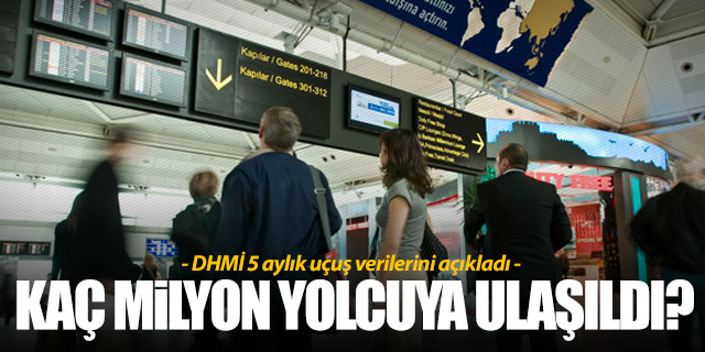 DHMİ 5 aylık yolcu verilerini açıkladı